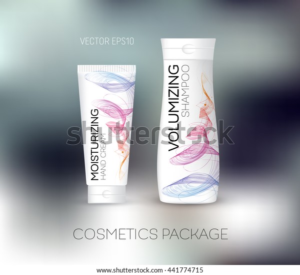 Vector Body Care Cosmetics Design Concept 스톡 벡터(로열티 프리) 441774715 ...
