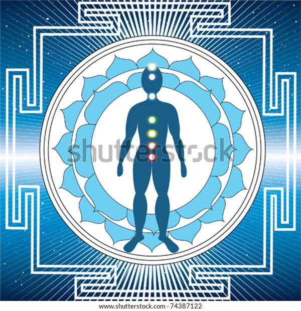 Vector Body Chakras Yantra: vector de stock (libre de regalías ...