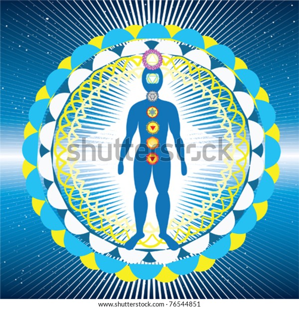 Vector Body Chakras Yantra: vector de stock (libre de regalías ...