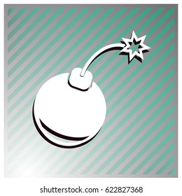Vector Bomb Lit Fuse Stock Vector (Royalty Free) 622827368 | Shutterstock