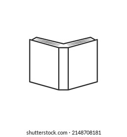 Vector Book Icon Outline Style Book Stock Vector (Royalty Free ...