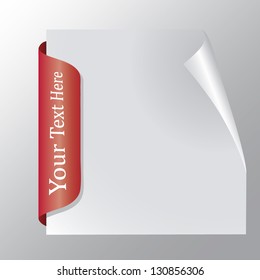 Vector Bookmarks On White Background Stock Vector (Royalty Free ...