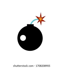 Bomb Vector Illustration Game Mascot Logo Stock Vector (Royalty Free ...