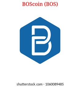 Vector Boscoin Bos Digital Cryptocurrency Logo Stock Vector (Royalty ...