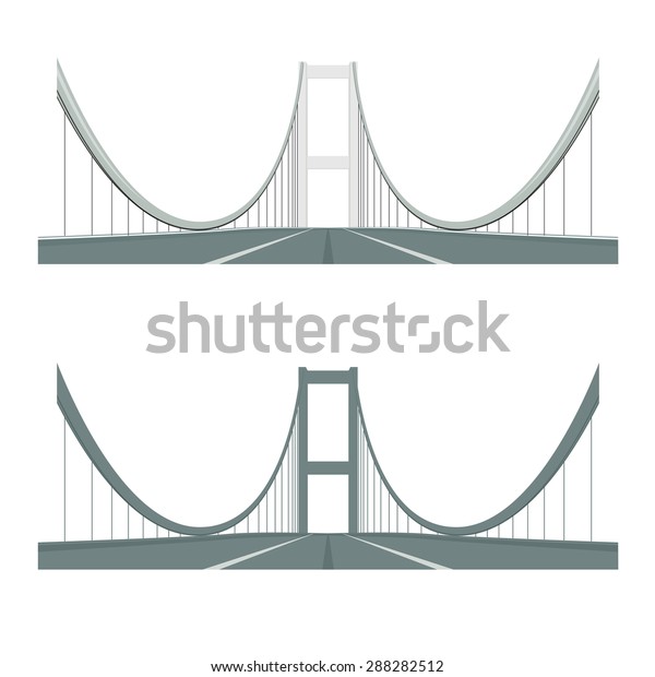 Vector Bosphorus Bridge Istanbul Turkey Stok Vektör (Telifsiz) 288282512