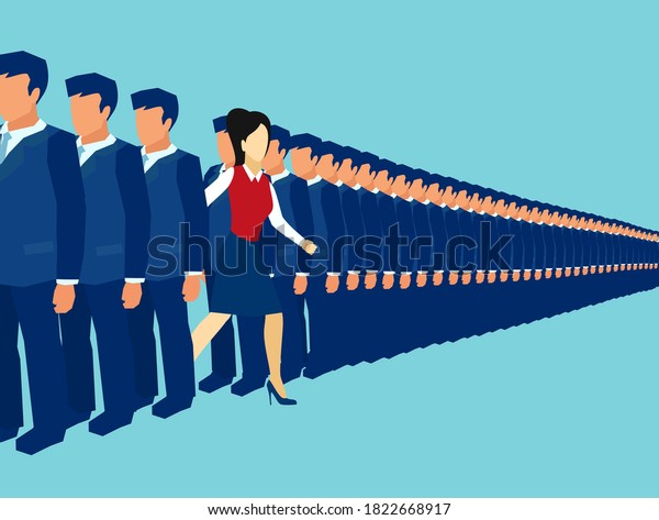 Vector Brave Woman Stepping Out Comfort Stock Vector (Royalty Free ...