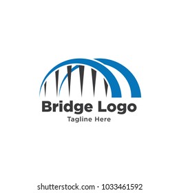 Modern Bridge Connection Logo Template Stock Vector (Royalty Free ...