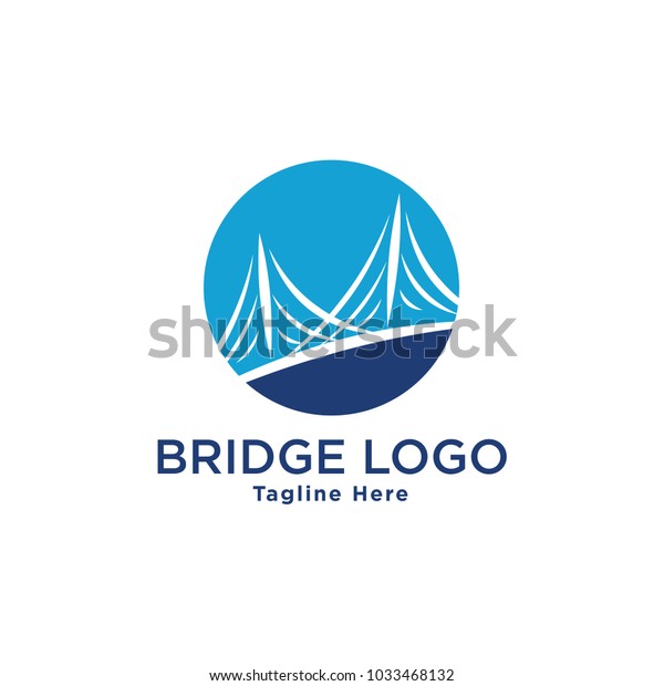 Vector Bridge Connection Logo Business Stock Vector (Royalty Free ...