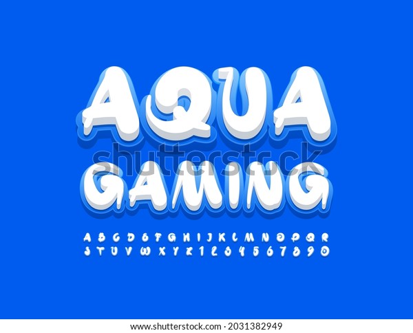 Vector Bright Banner Aqua Gaming Modern Stock Vector (Royalty Free ...