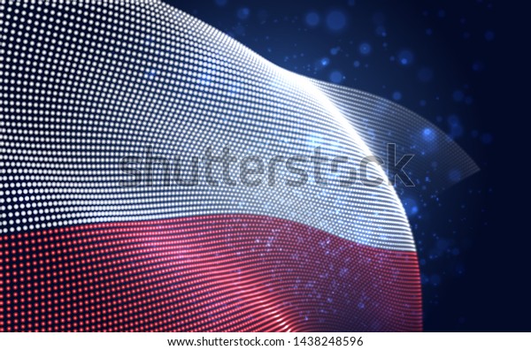Vector Bright Glowing Country Flag Abstract Stock Vector (Royalty Free ...