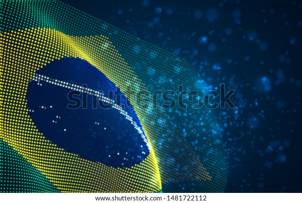 Vector Bright Glowing Country Flag Abstract Stock Vector (Royalty Free ...