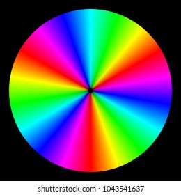 Rgb Color Wheel Dark Light On Stock Vector (Royalty Free) 608999987