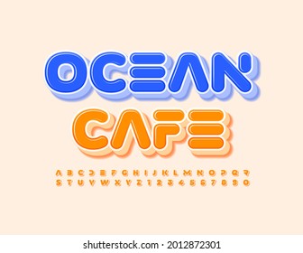 Vector Bright Logo Ocean Cafe Sunny Stock Vector (Royalty Free ...