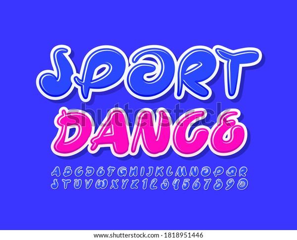 Vector Bright Poster Sport Dance Blue: เวกเตอร์สต็อก (ปลอดค่าลิขสิทธิ์ ...