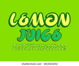 Vector Bright Sign Lemon Juice Creative Stock Vector (Royalty Free ...