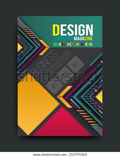 Vector Brochure Flyer Magazine Cover Poster Stock Vector (Royalty Free ...