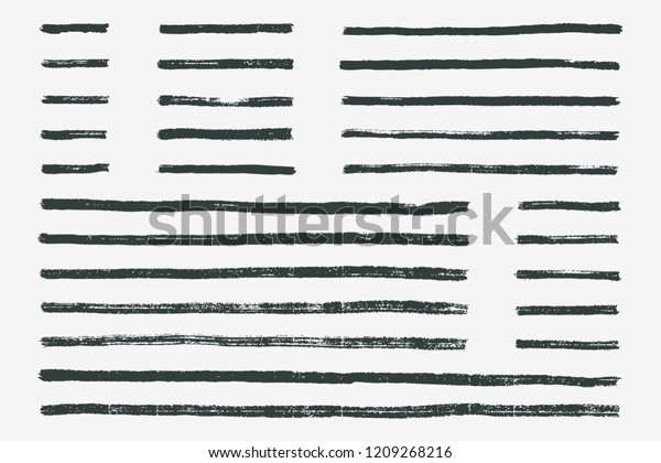 Vector Brush Lines Set Stock Vector (Royalty Free) 1209268216 ...