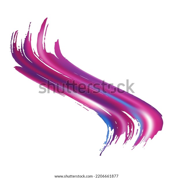 Vector Brush Stroke Abstract Fluid Splash Stock Vector (Royalty Free ...