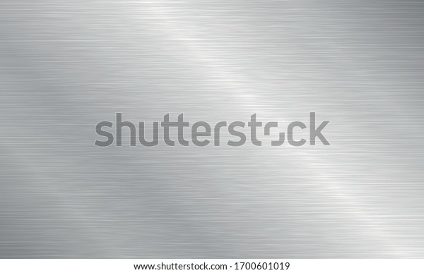 Vector Brushed Metal Texture Steel Background Stock Vector (Royalty ...