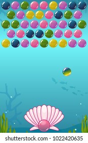 Vector Bubble Shooter User Game Interface Stock Vector (Royalty Free ...