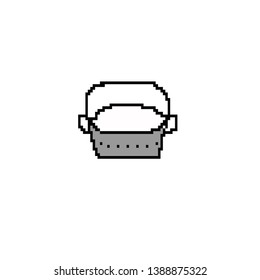 Vector Bucket Water Concept Pixel Art Stock Vector (Royalty Free ...