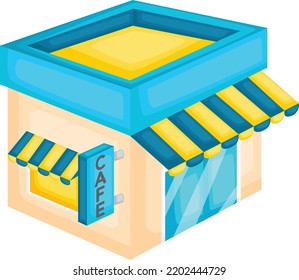 Vector Building Cafe Sign Stock Vector (Royalty Free) 2202444729 ...