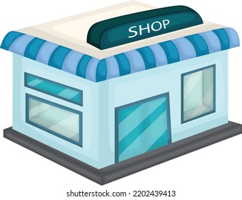 Vector Building Shop Sign Stock Vector (Royalty Free) 2202439413 ...