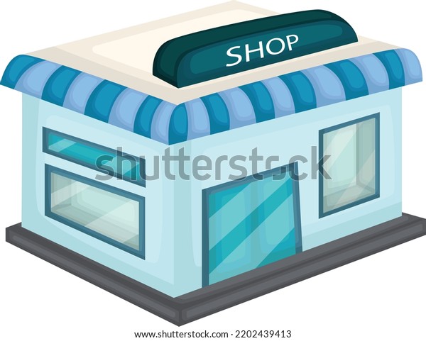 Vector Building Shop Sign Stock Vector (Royalty Free) 2202439413 ...