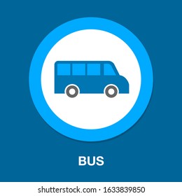 Vector Bus Illustration Shuttle Bus Symbol Stock Vector (Royalty Free ...