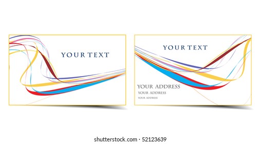 Vector Business Card Set Stock Vector (Royalty Free) 52123639 ...