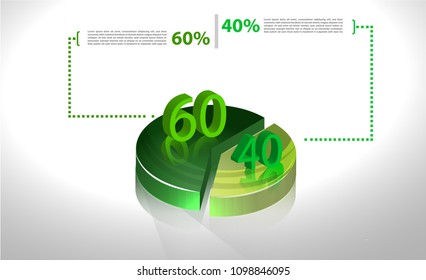 1,175 60 40 graph Images, Stock Photos & Vectors | Shutterstock