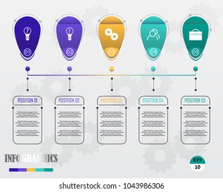 Vector Business Template Presentation Process Chart Stock Vector ...