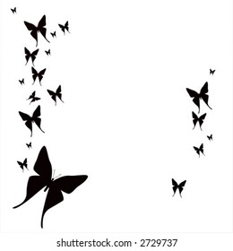 Butterfly corner border Stock Vectors, Images & Vector Art | Shutterstock