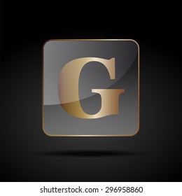 3d Golden Square Box Letter G 스톡 일러스트 359375558 | Shutterstock