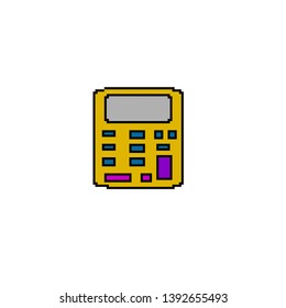 Vector Calculator Concept Pixel Art Stock Vector (Royalty Free ...