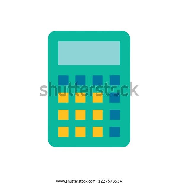Vector Calculator Symbol Mathematics Illustration Sign Stock Vector ...