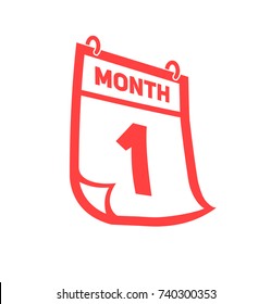 19,800 1 Month Icon Images, Stock Photos & Vectors | Shutterstock