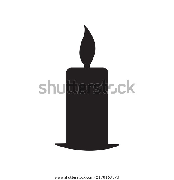 Vector Candel Icon Candel Vector Illustration Stock Vector (Royalty ...