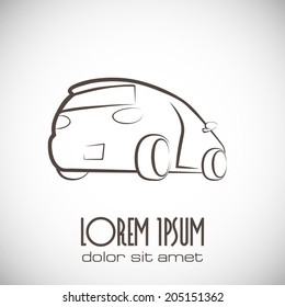 Vector Car Abstract Lines Design Concept Stock Vector (Royalty Free ...