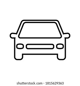 Vector Car Icon Car Front Sign Stock Vector (Royalty Free) 1815629363 ...