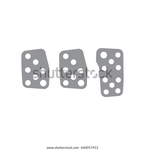 Vector Car Race Pedals Illustration Accelerator Stock Vector (Royalty ...