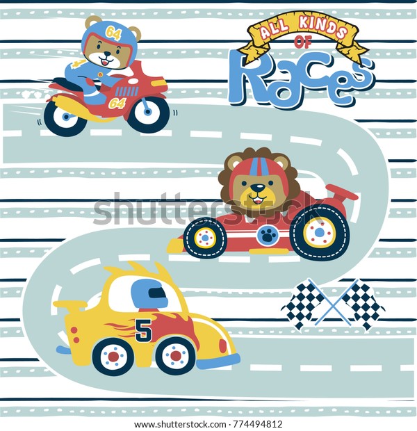 Vector Cartoon All Kinds Races Funny Stock Vector (Royalty Free ...