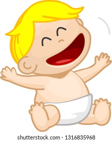 Vector Cartoon Baby Image Stock Vector (Royalty Free) 1316835968 ...