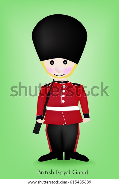 Vector Cartoon British Royal Guard Stock Vector (Royalty Free ...