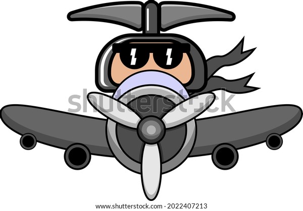 Vector Cartoon Character Doodle Miner Pickaxe Stock Vector (Royalty ...