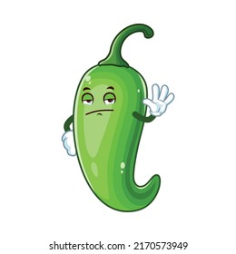 Vector Cartoon Character Mascot Bored Green Stock Vector (Royalty Free ...