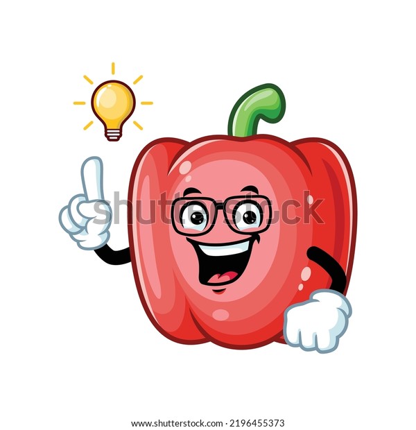 Vector Cartoon Character Mascot Geek Red Stock Vector (Royalty Free ...