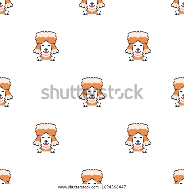Vector Cartoon Character Puddle Dog Seamless: เวกเตอร์สต็อก (ปลอดค่า ...