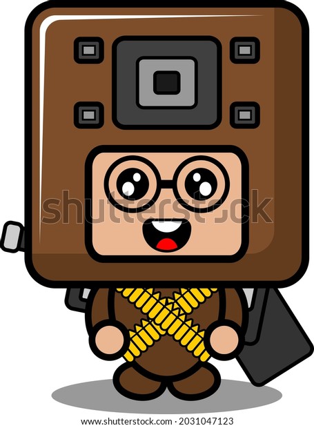 Vector Cartoon Character Sound Speaker Doodle Stock Vector (Royalty ...