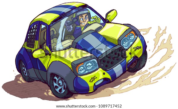 Vector Cartoon Clip Art Illustration Rally Stock Vector (Royalty Free ...